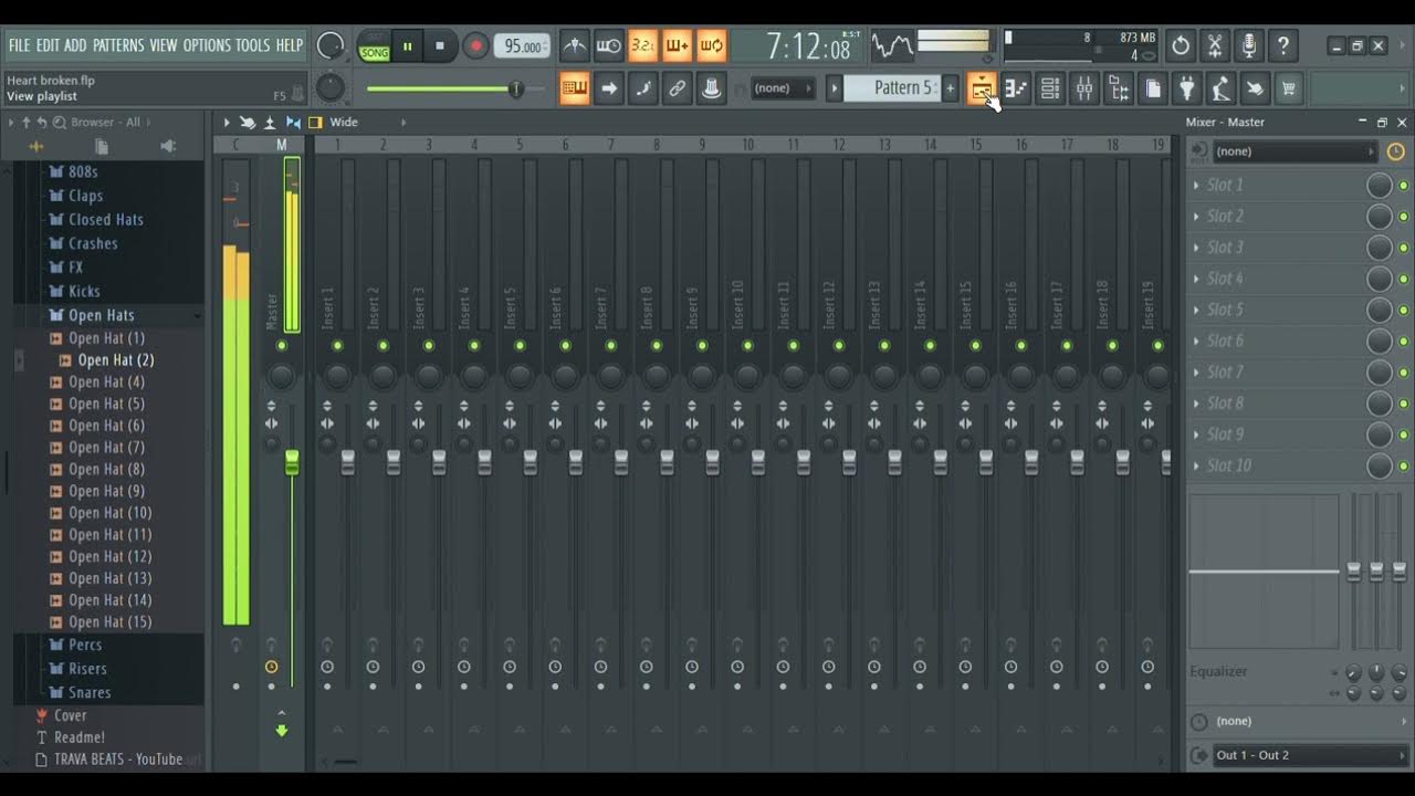 Putting drums patterns on a loop Fl Studio 20 - YouTube