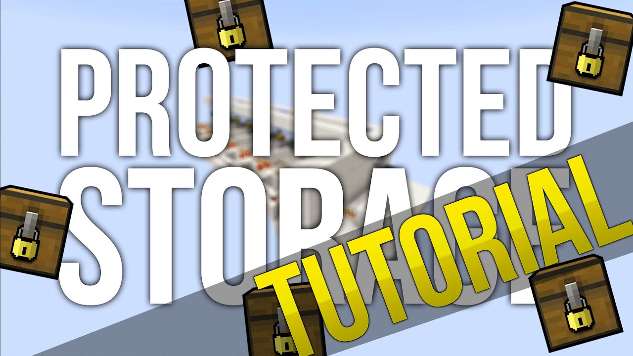 Minecraft Bank Safes Tutorial - Password Protected Storage System - YouTube