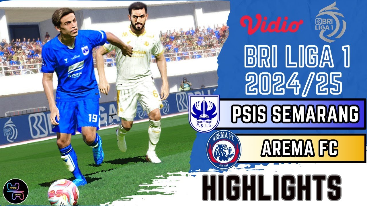 PSIS SEMARANG VS AREMA FC | MATCHWEEK 7 BRI LIGA 1 SEASON 2024/25 - YouTube