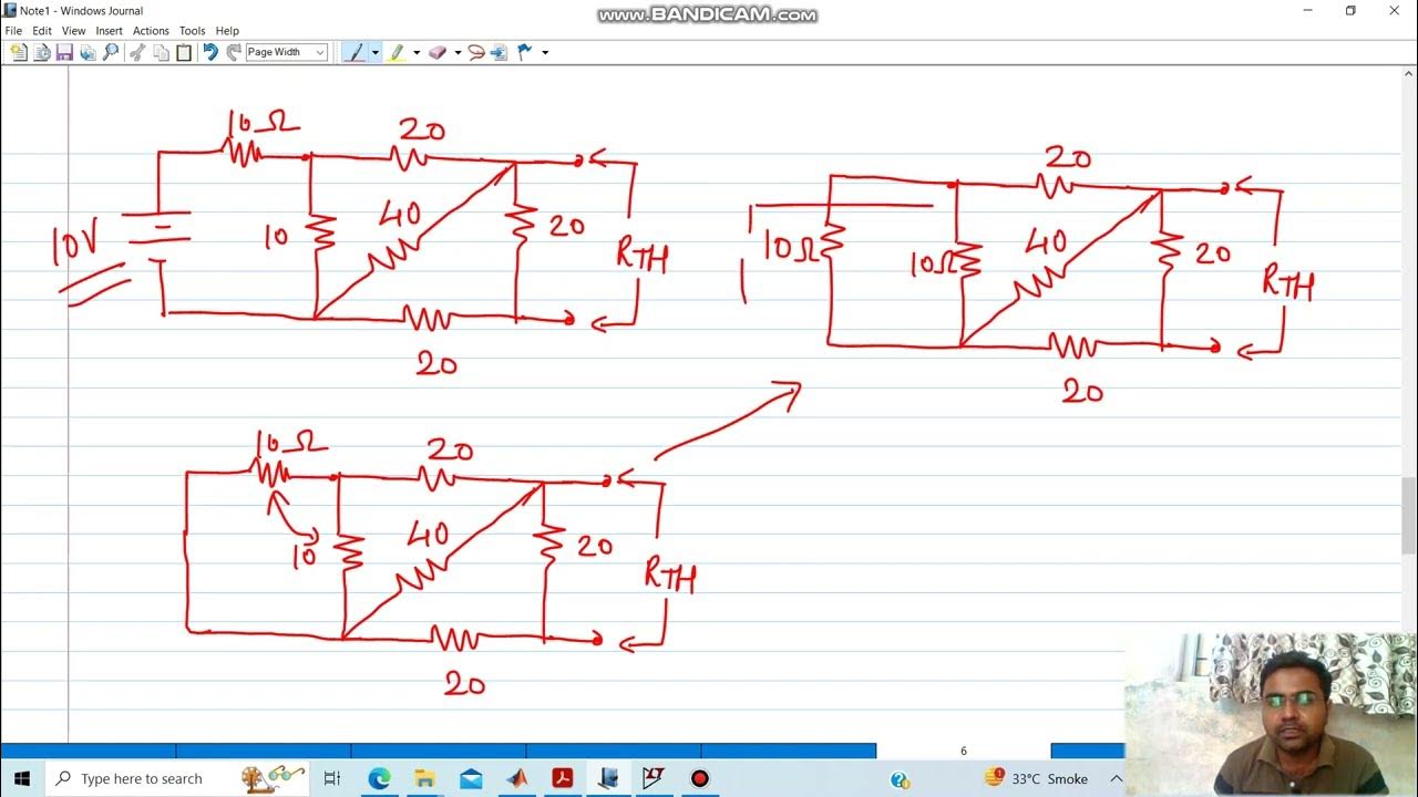 Nortons Theorem Example Equivalent Resistance - YouTube