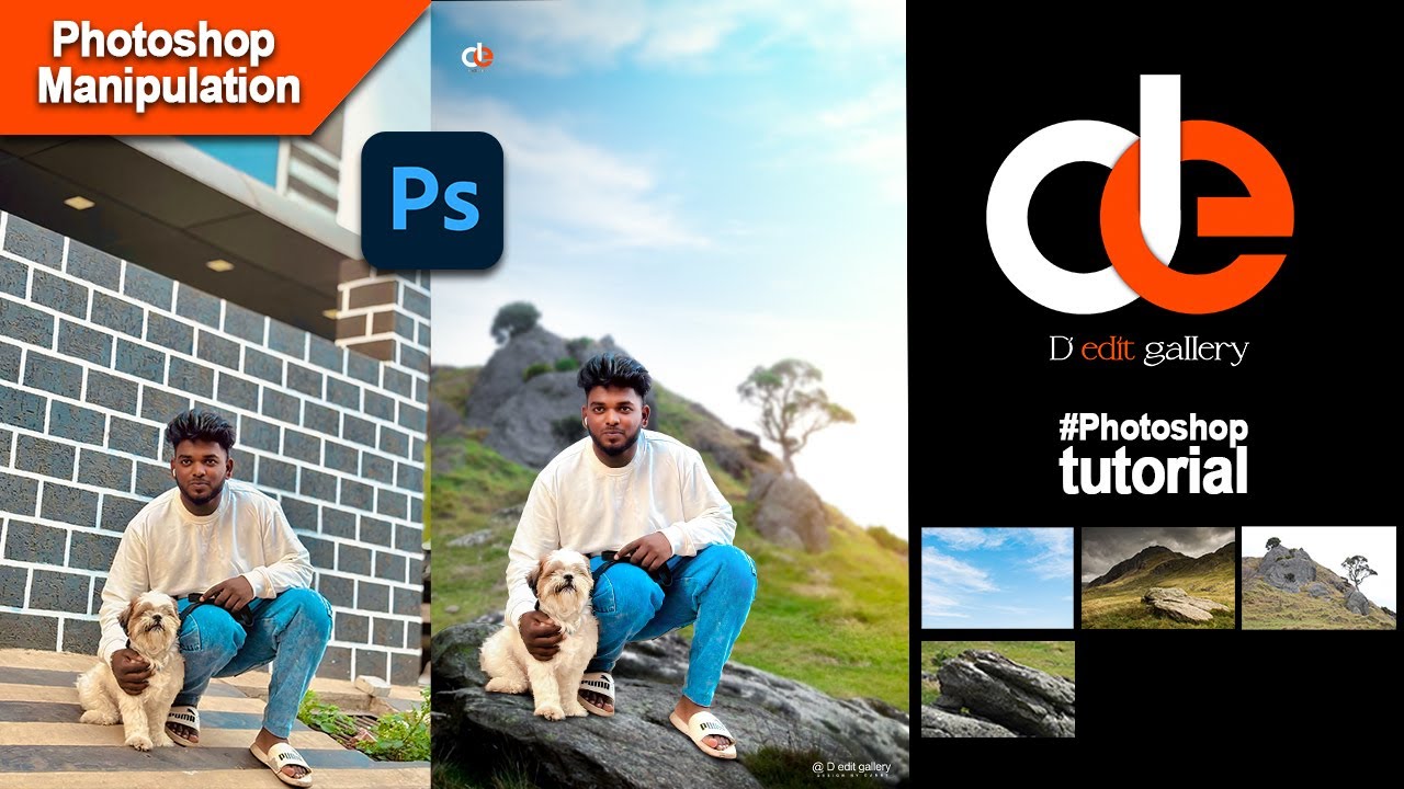 Simple Photo Manipulation in Photoshop | d edit gallery | danny - YouTube