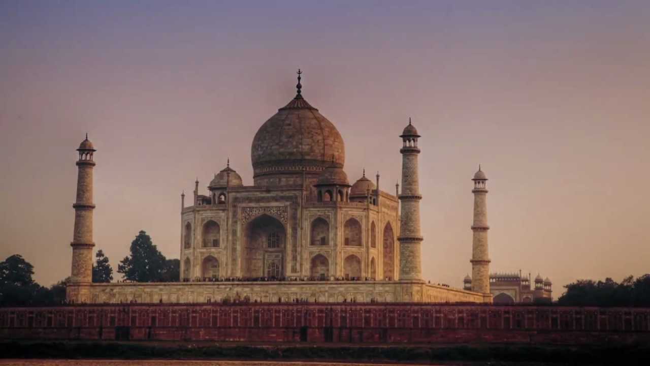 HDR Taj Mahal Sunset - YouTube