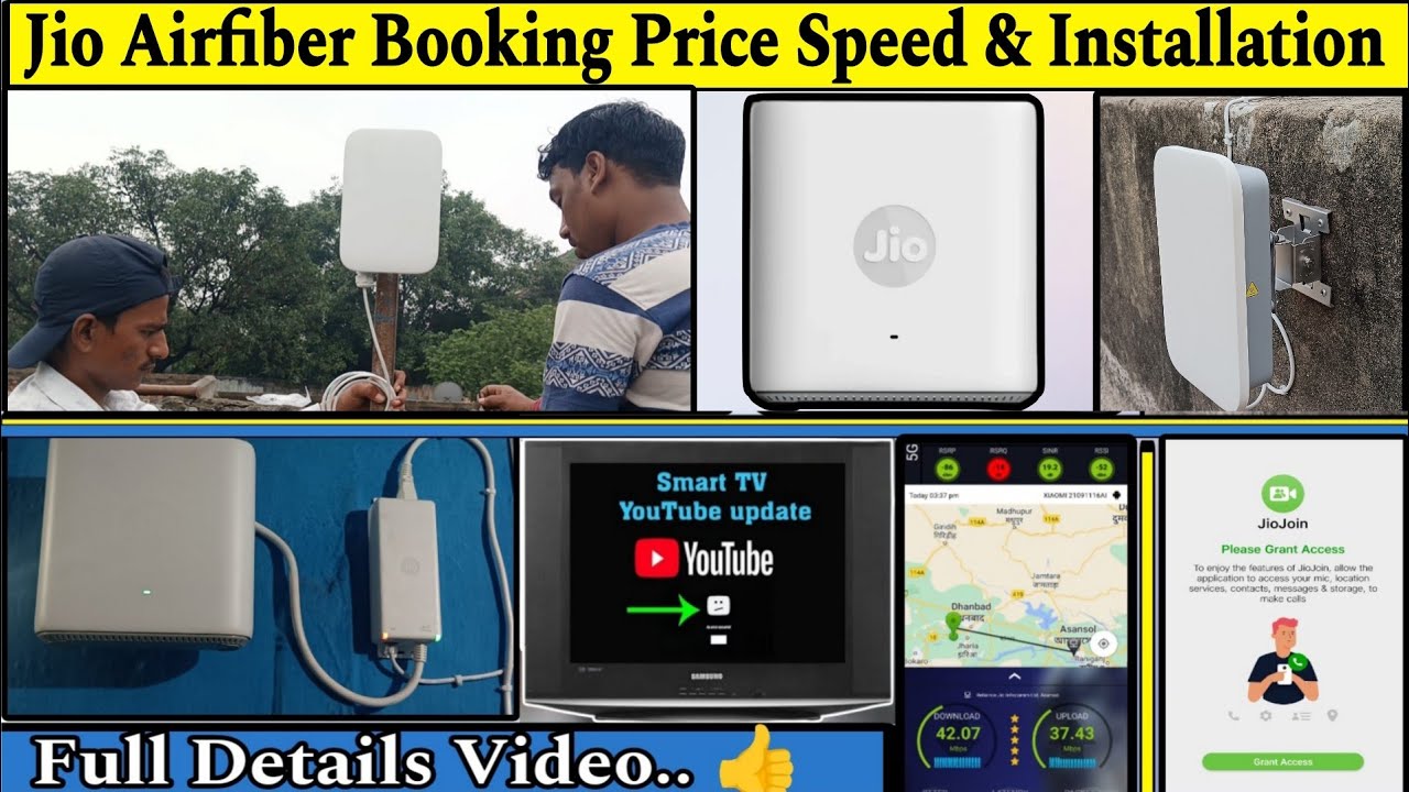 Jio Airfiber Booking Price,Speed,Recharge,calling & Installation full ...