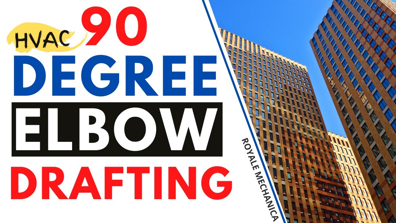 How to Draw 90 Degree Elbow Joint In Hvac Drafting Very Simple. Elbow ...