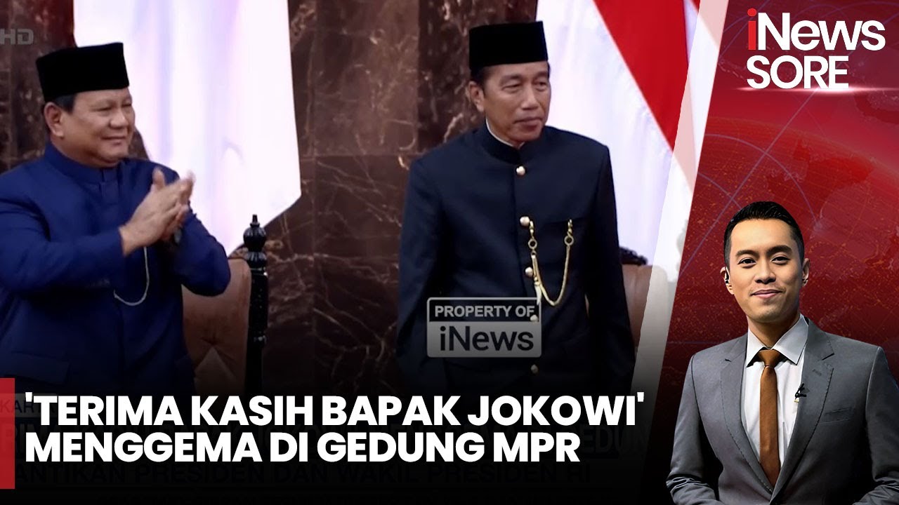 Anggota MPR Ramai-ramai Ucap Terima Kasih ke Jokowi, Prabowo Beri Tepuk ...