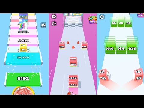 Jelly run 2028 jelly race jelly run 2048 gameplay - YouTube