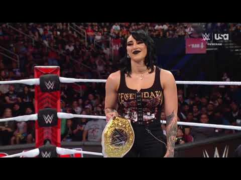 Rhea Ripley confronts Becky Lynch WWE RAW 3/11/2024 - YouTube