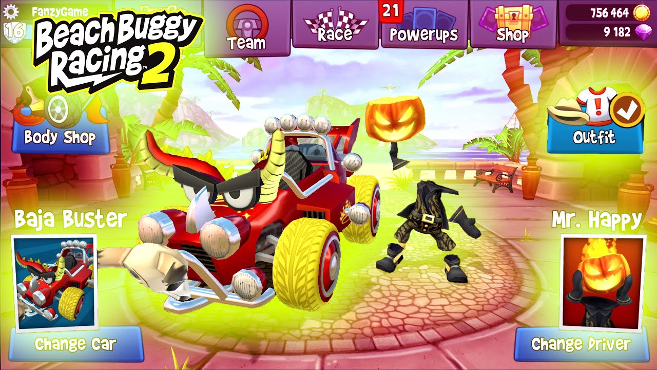 Monster Baja Buster New Accessories Car + Mr. Happy New Outfit - Beach ...