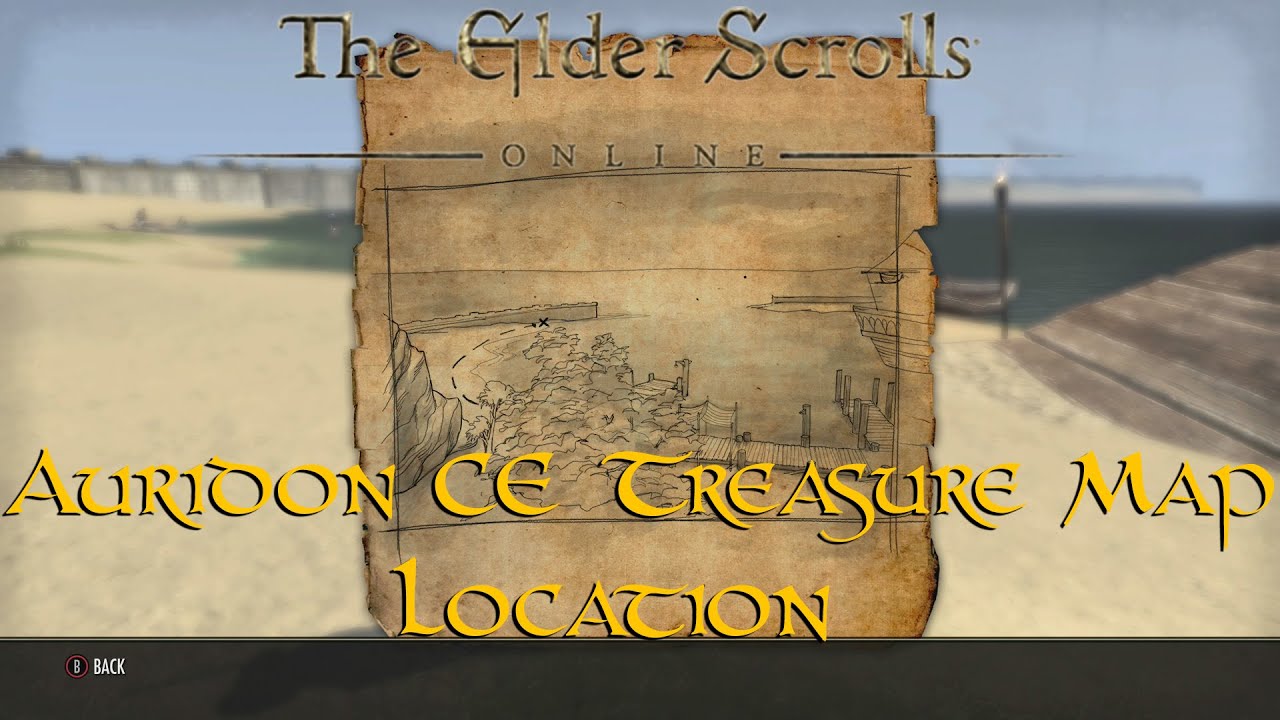 Elder Scrolls Online - Auridon CE Treasure Map - Xbox One - PS4 - YouTube