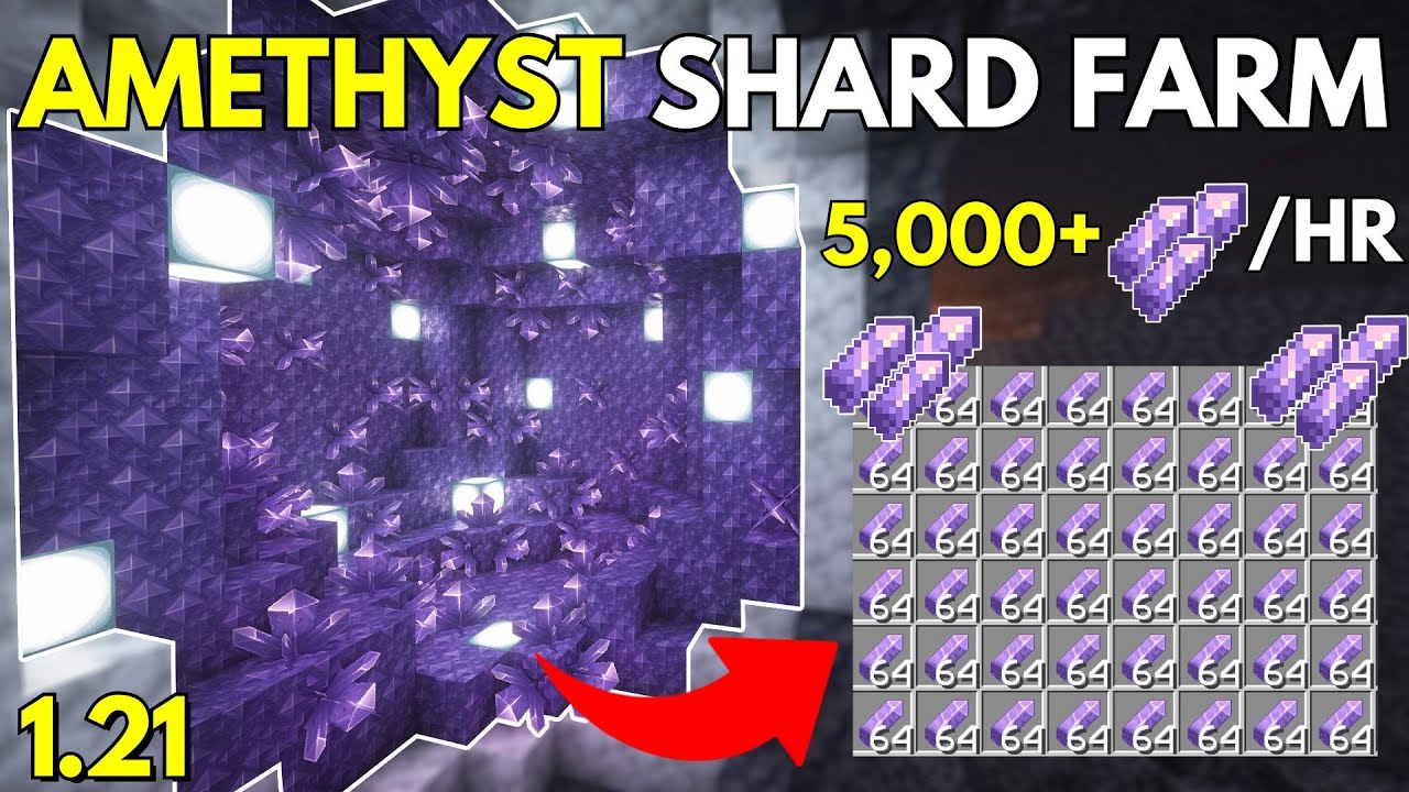 [ EARLY ACCESS ] EASY AMETHYST SHARD Farm for Minecraft Bedrock 1.21 ...