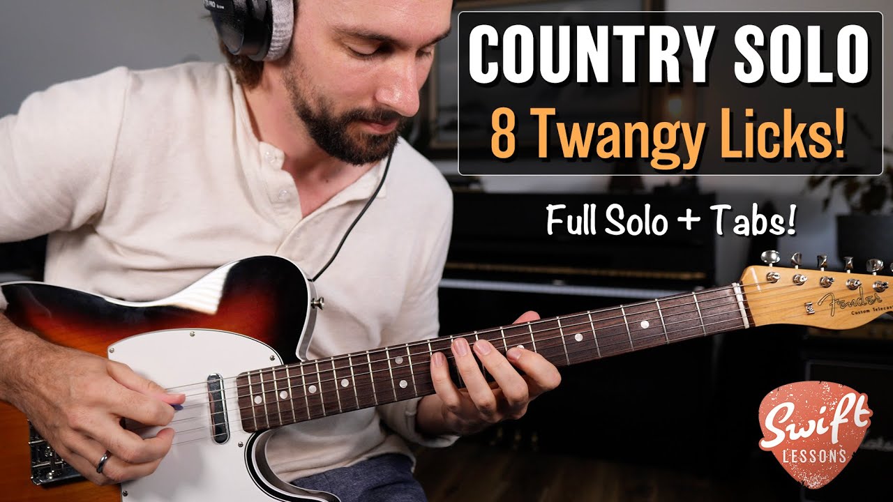 Complete Country Guitar Solo Lesson | 8 Classic Licks + Tabs! - YouTube