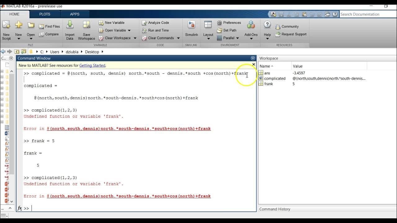 Function Handles, handles the function - YouTube