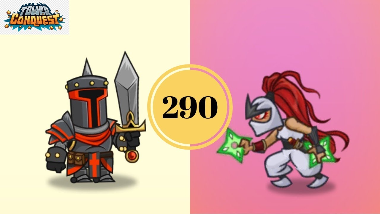 Tower defens/Tower Conquest:gameplay walkthrough best team part 290 ...