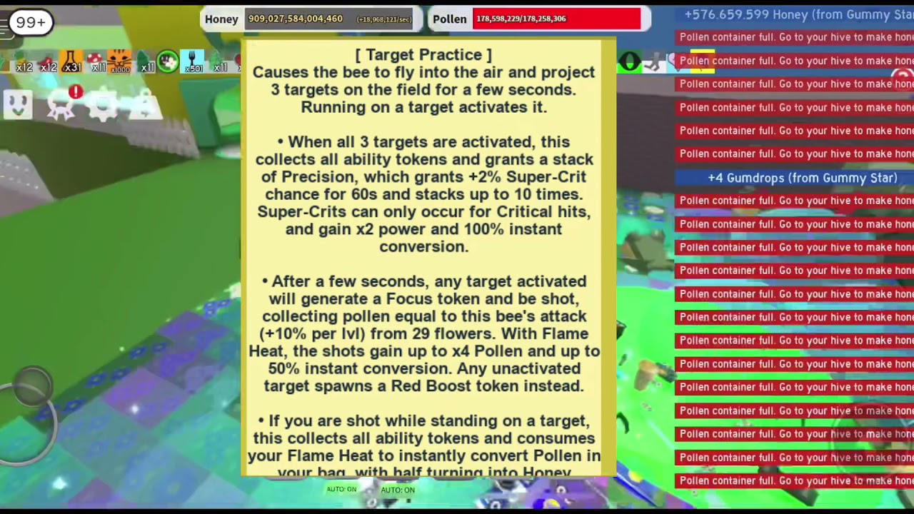 Precise bee info. (Red mythic bee) | Bee swarm simulator - YouTube