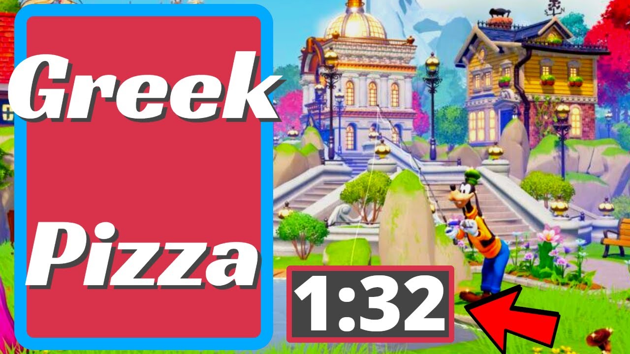 How to Make Greek Pizza in Disney Dreamlight Valley - YouTube