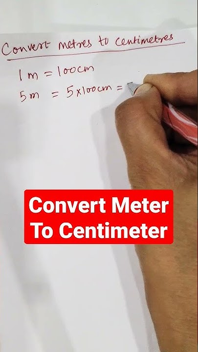 Convert Meter To Centimeter #shorts #youtubeshorts - YouTube