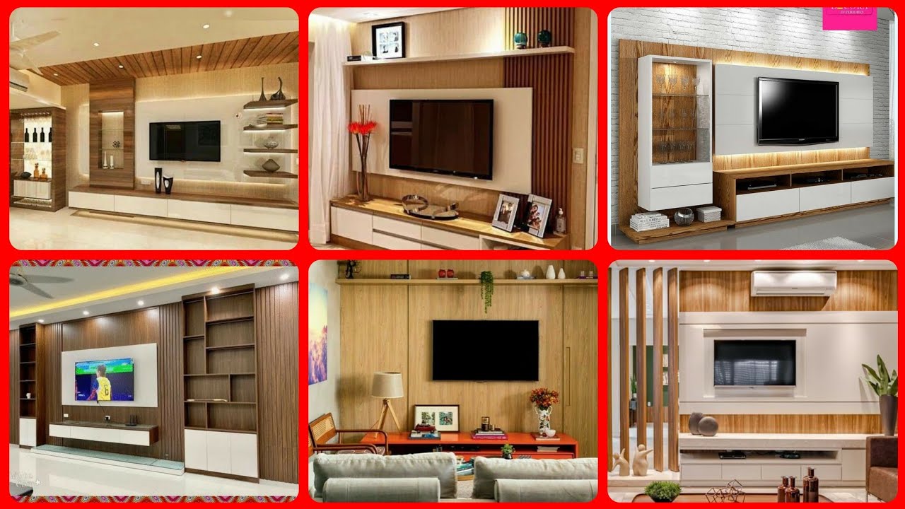 20 TOP STUNNING AND BEST LCD TV UNIT DESIGN - YouTube