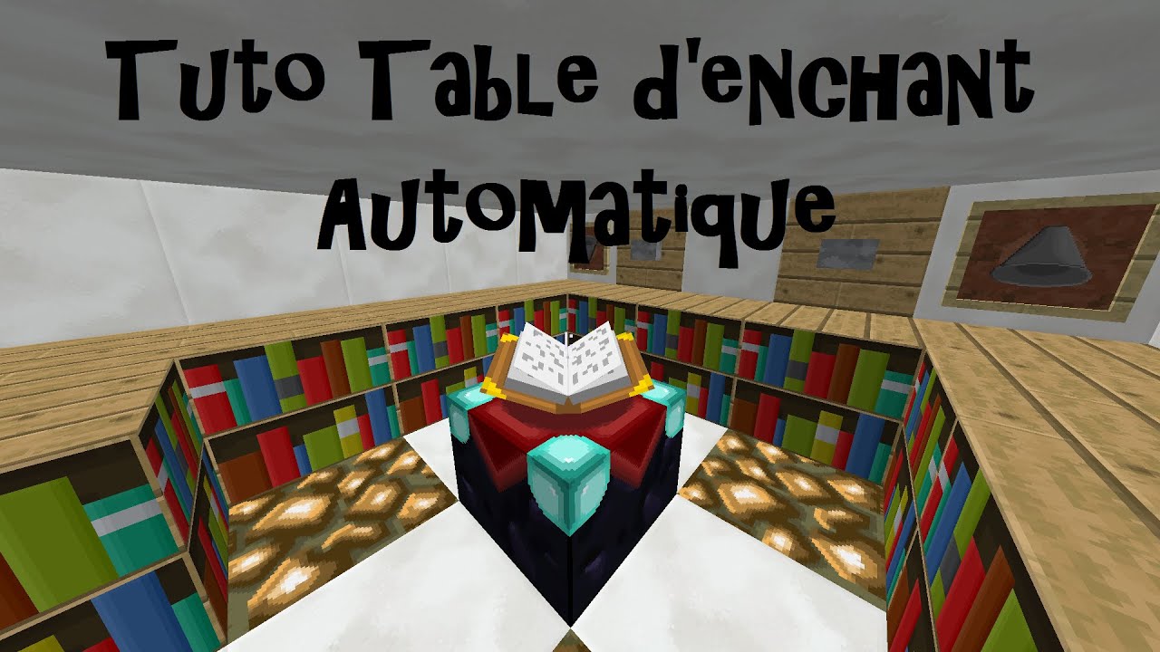 Tuto Redstone #2 - Table d'enchante à Niveau !! - YouTube