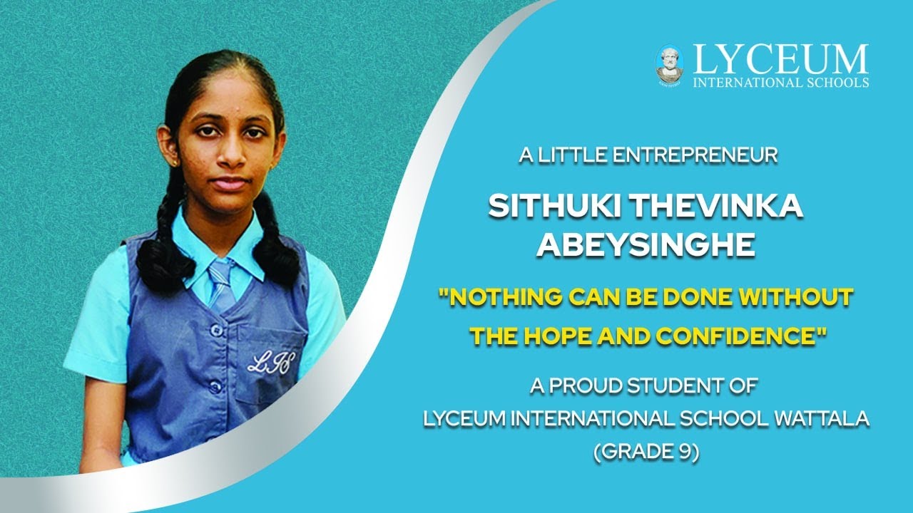 A Little Entrepreneur | Sithuki Thevinka Abeysinghe | A proud Student ...