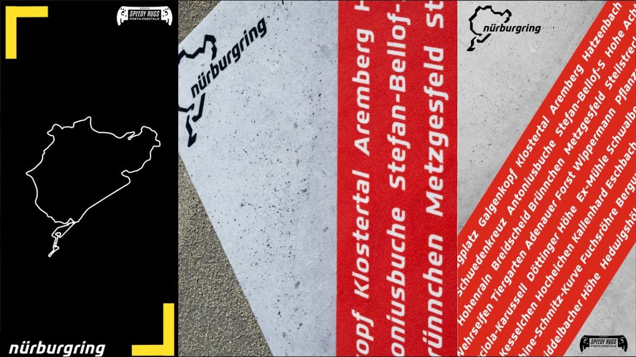 Speedy Rugs Nürburgring und Nordschleife Sim Racing Teppiche im ...
