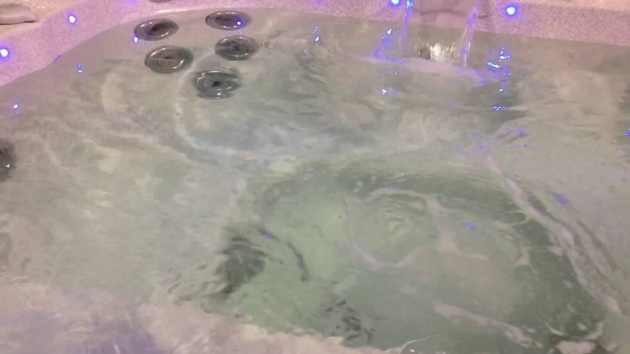 Cal Spa Hot Tub (2) Pumps LED Lights Waterfall Spa Guy Nashville - YouTube