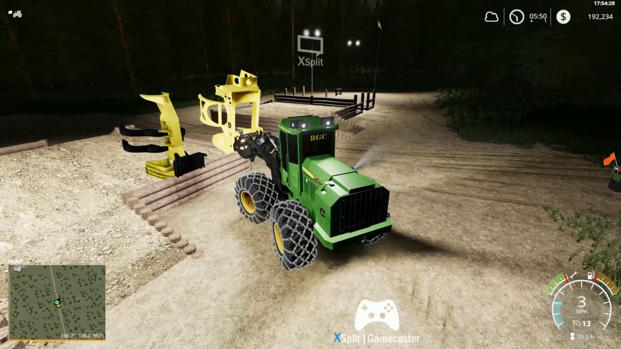 EP.2 New John Deere logging equipment mod on Faming Simulator 19. - YouTube