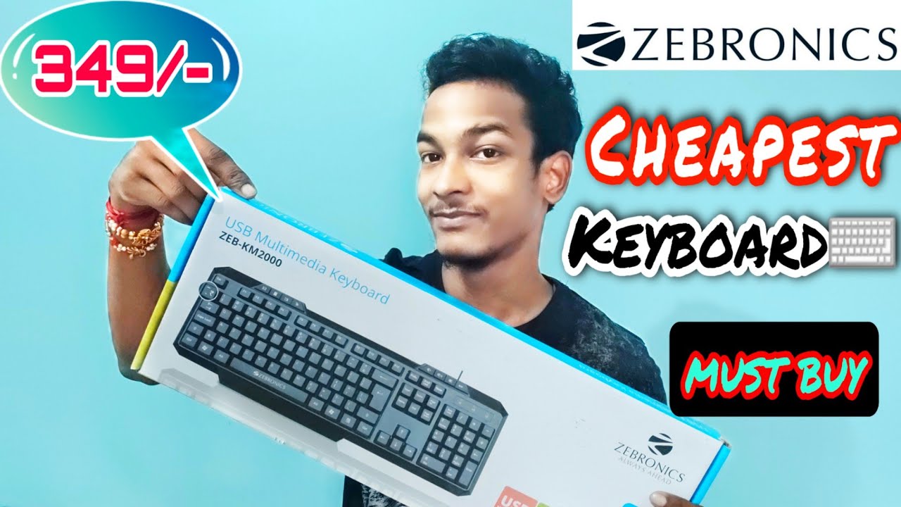 Zebronics zeb KM2000 Keyboard⌨ || Cheapest Keyboard Under 500rs 💸 - YouTube