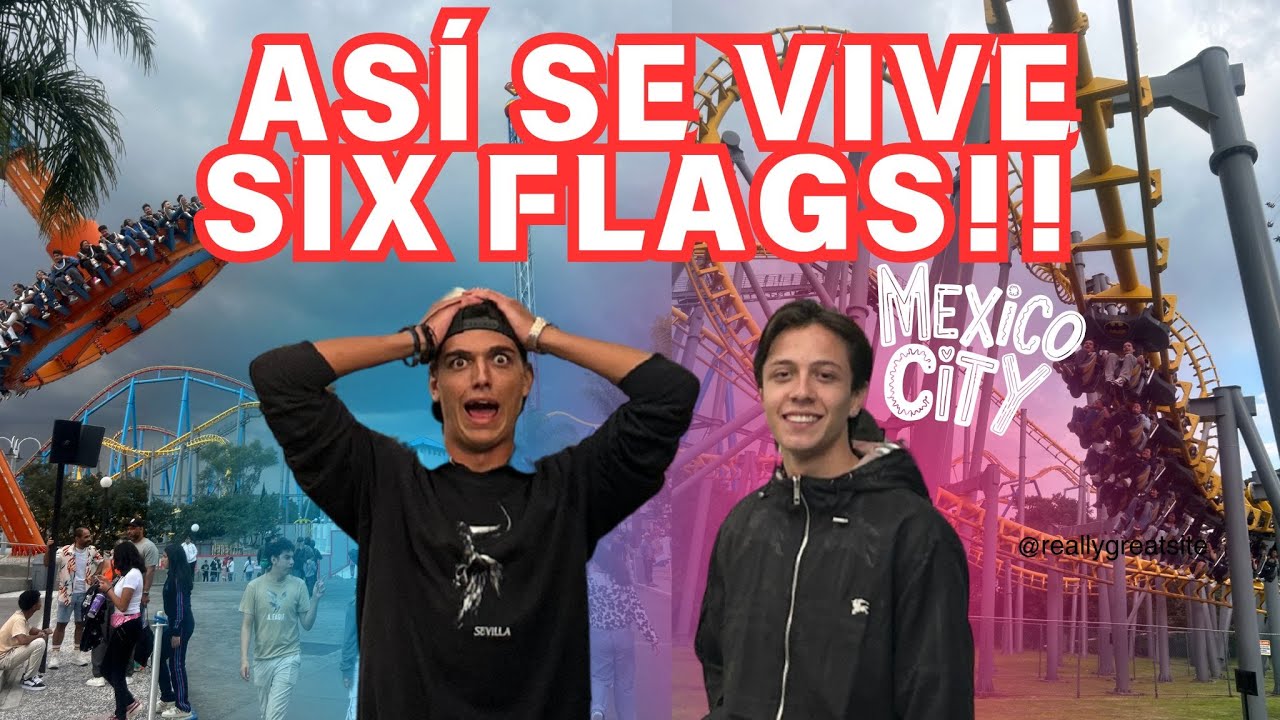 "¡Un día INCREÍBLE en Six Flags CDMX! 😱 Todas las emociones con Alex y Sebas" - YouTube