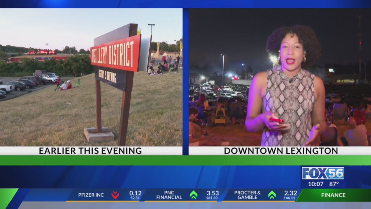 Fireworks in downtown Lexington - YouTube