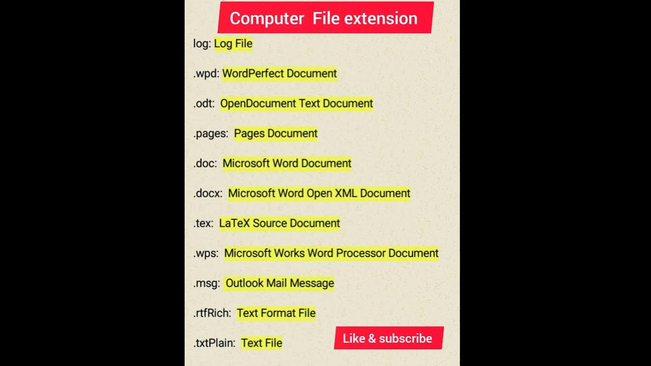 #computer File Extension for text file #viralshort #viralvideo#like # ...