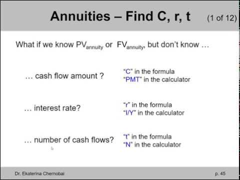 (13 of 26) Ch.6 - Solve for annuity PMT, I/Y or N when PV or FV is known - YouTube