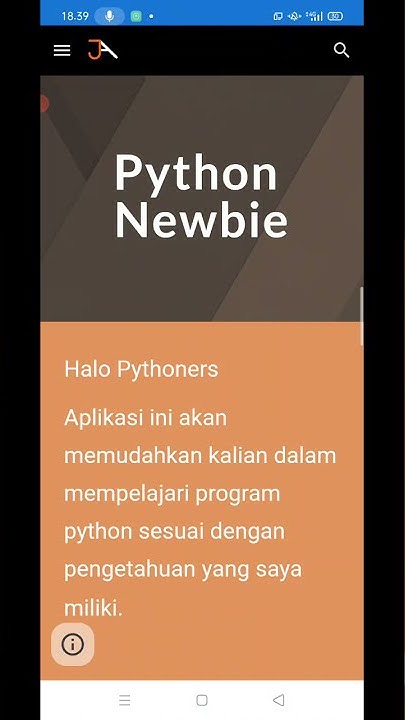 Aplikasi Belajar Python di Playstore - YouTube