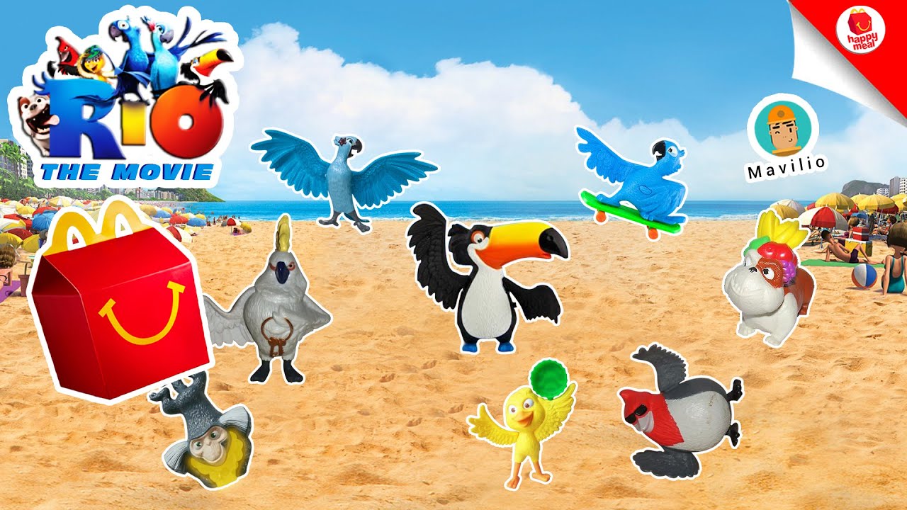 2011 McDonald's Rio The Movie Happy Meal Set 1-8 Complete - YouTube
