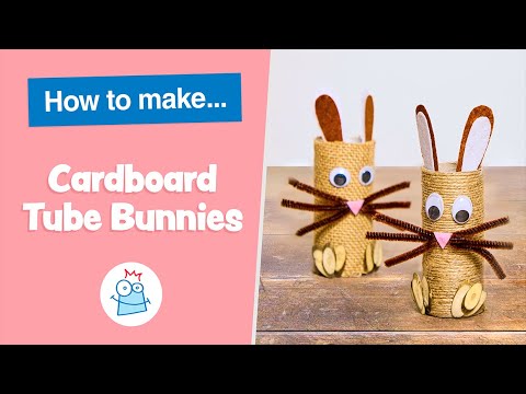 How to make Cardboard Tube Bunnies | Baker Ross - YouTube