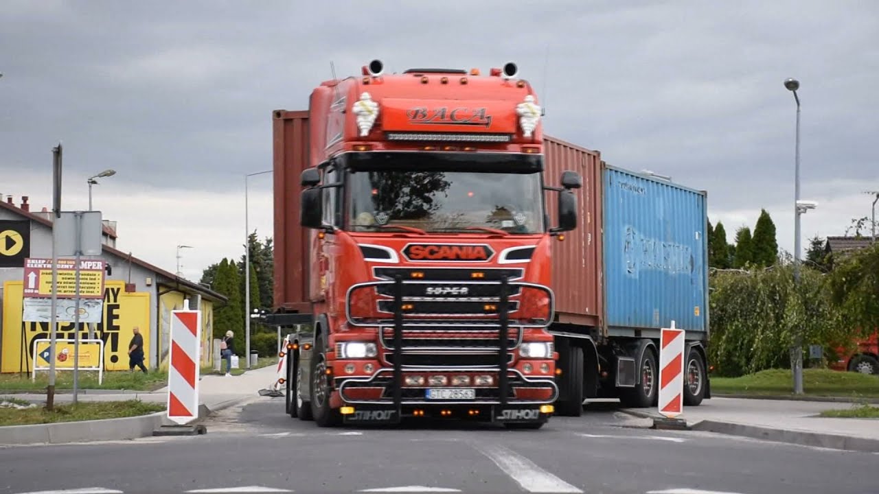 Scania R500 V8 "Melania" Baca Transport / Open Pipe Sound - YouTube