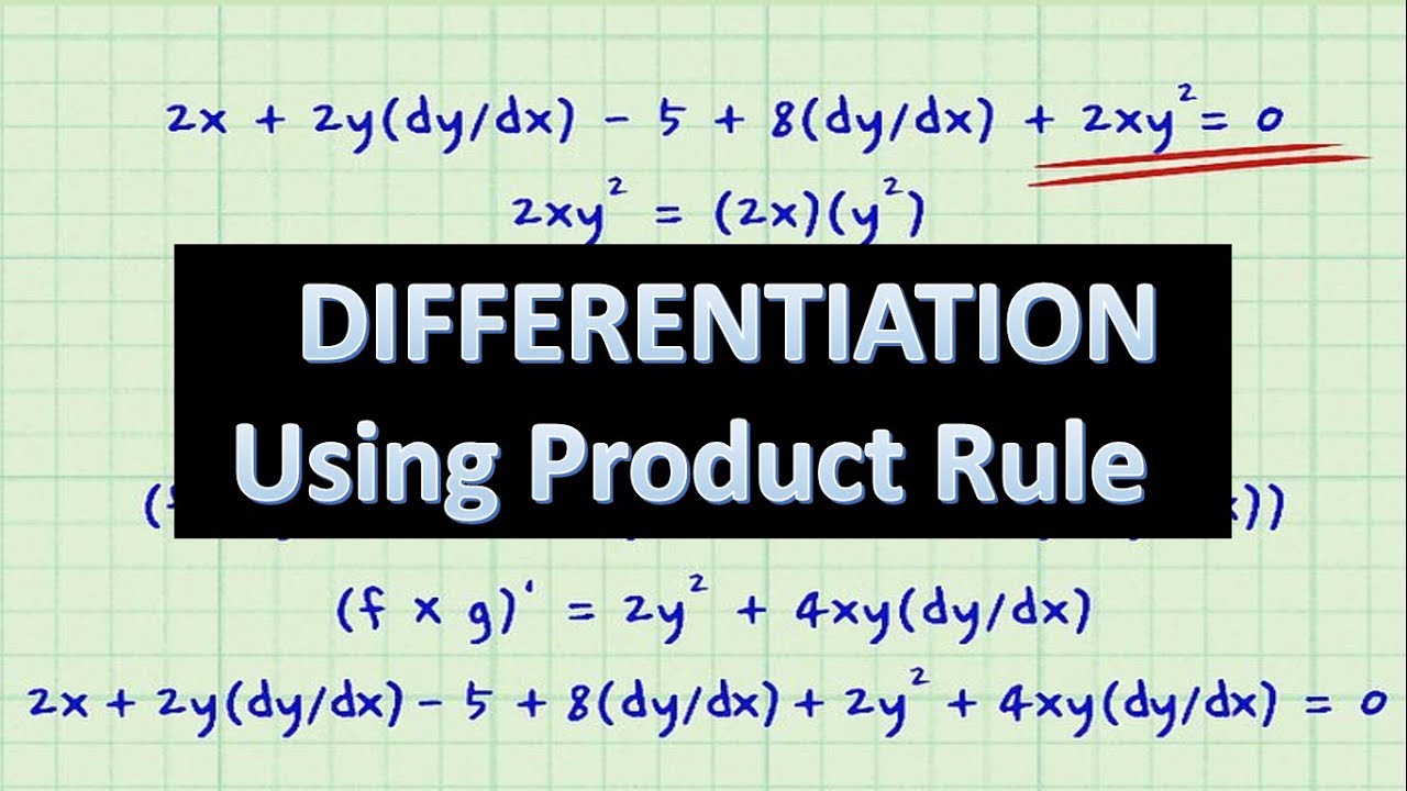 Differentiation using Product Rule - YouTube