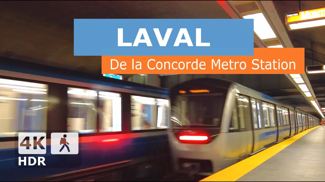 [ 4K ] De la Concorde Metro Station Walking Tour | 🟠 Orange Line ...