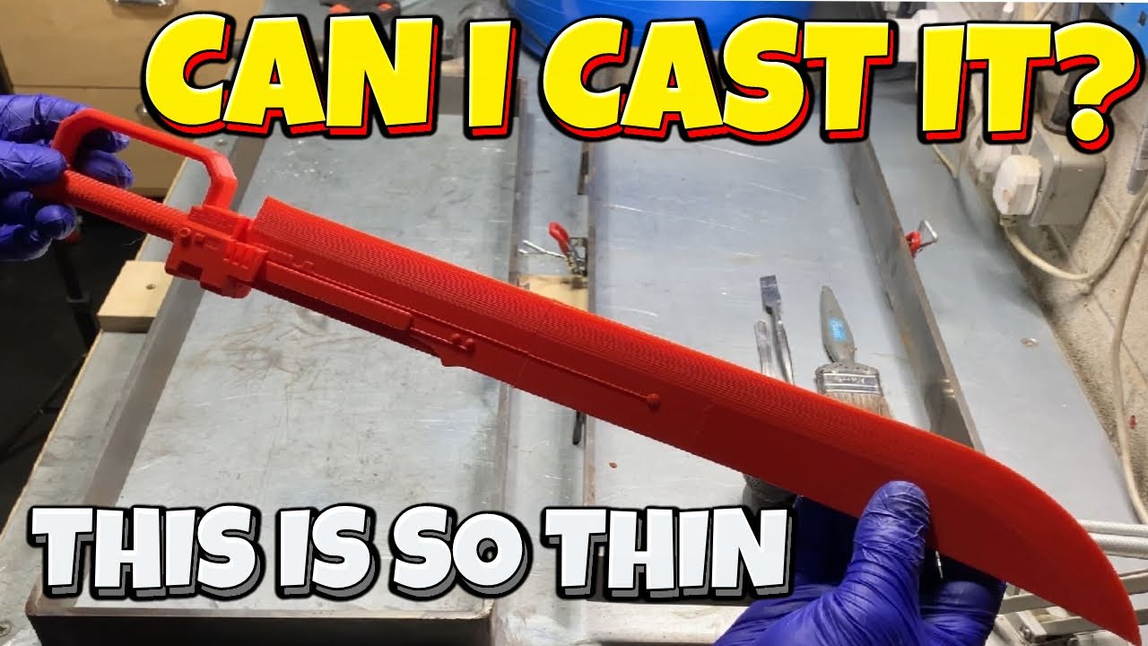 Casting A Warhammer Sword - Home Furnace - Molten Metal - Ingot Joe ...