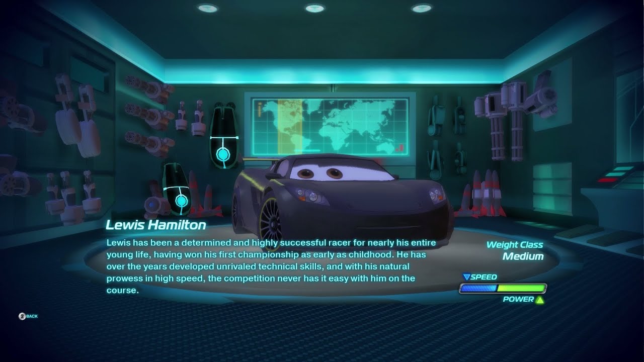 Cars 2 The Video Game Lewis Hamilton -Big Fat Character Showcase - YouTube