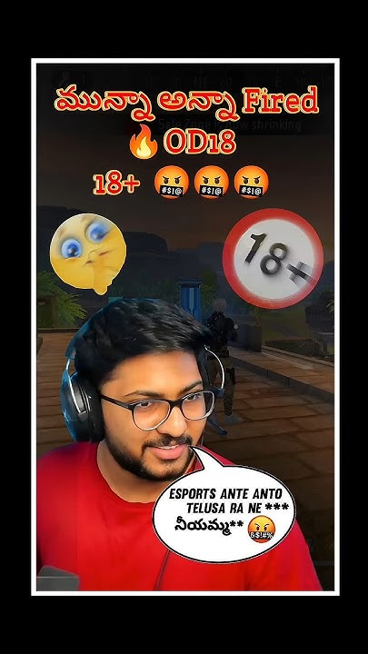 Munna Bhai yt Fired 🔥 on OD18| @Munnabhaigaming @BJESports18 #munnabhaigaming #angry - YouTube