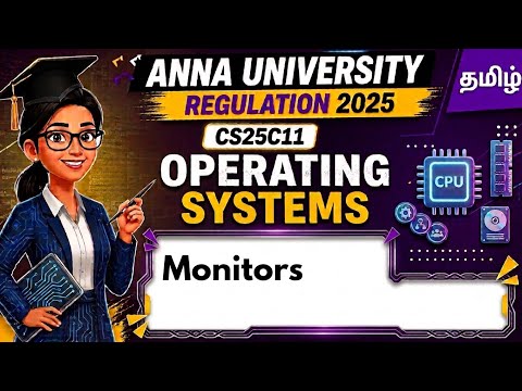 Monitors in operating system tamil||AL3352/CS3451/CB3402||OS.