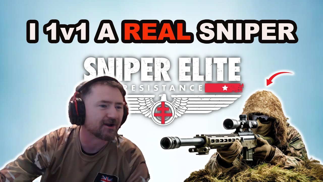 I played Sniper elite with a real Sniper - YouTube