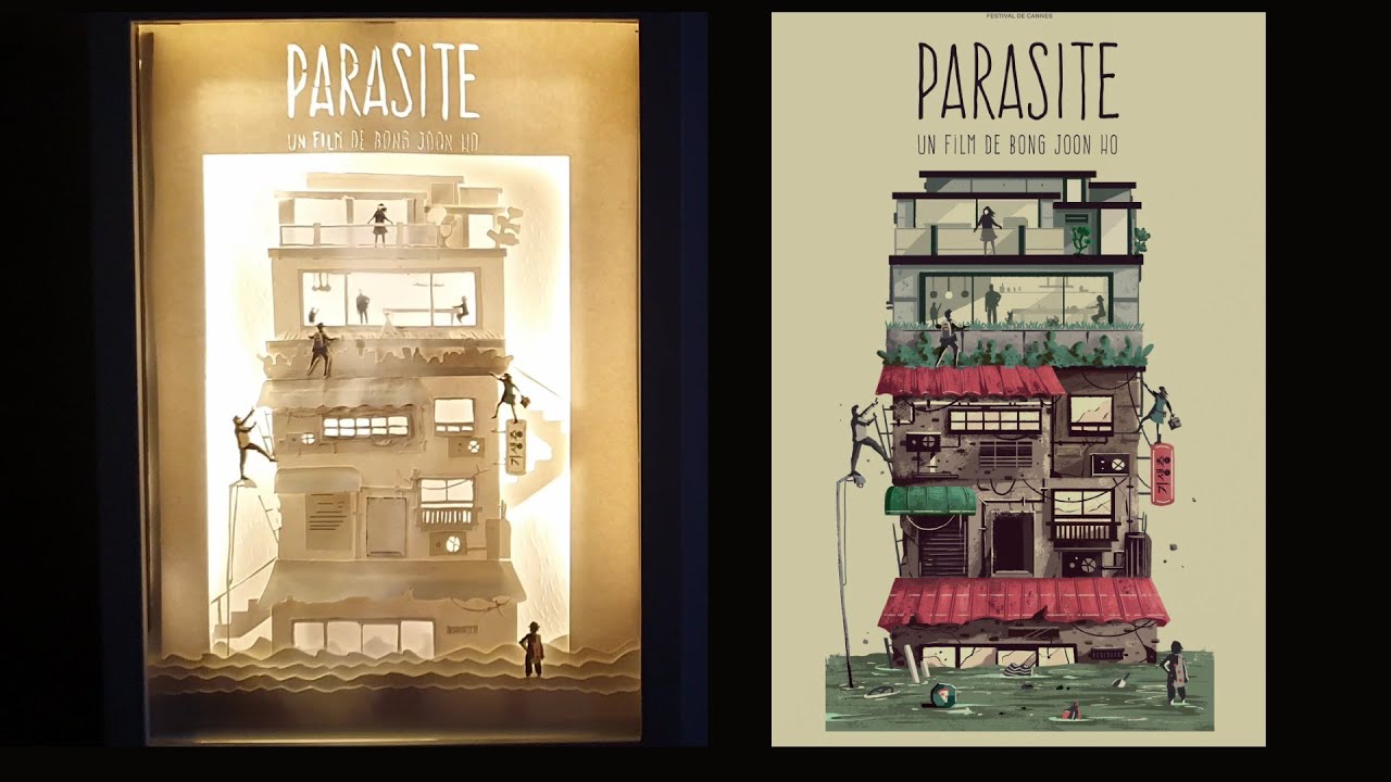 DIY/MAKING PARASITE LIGHT BOX - YouTube