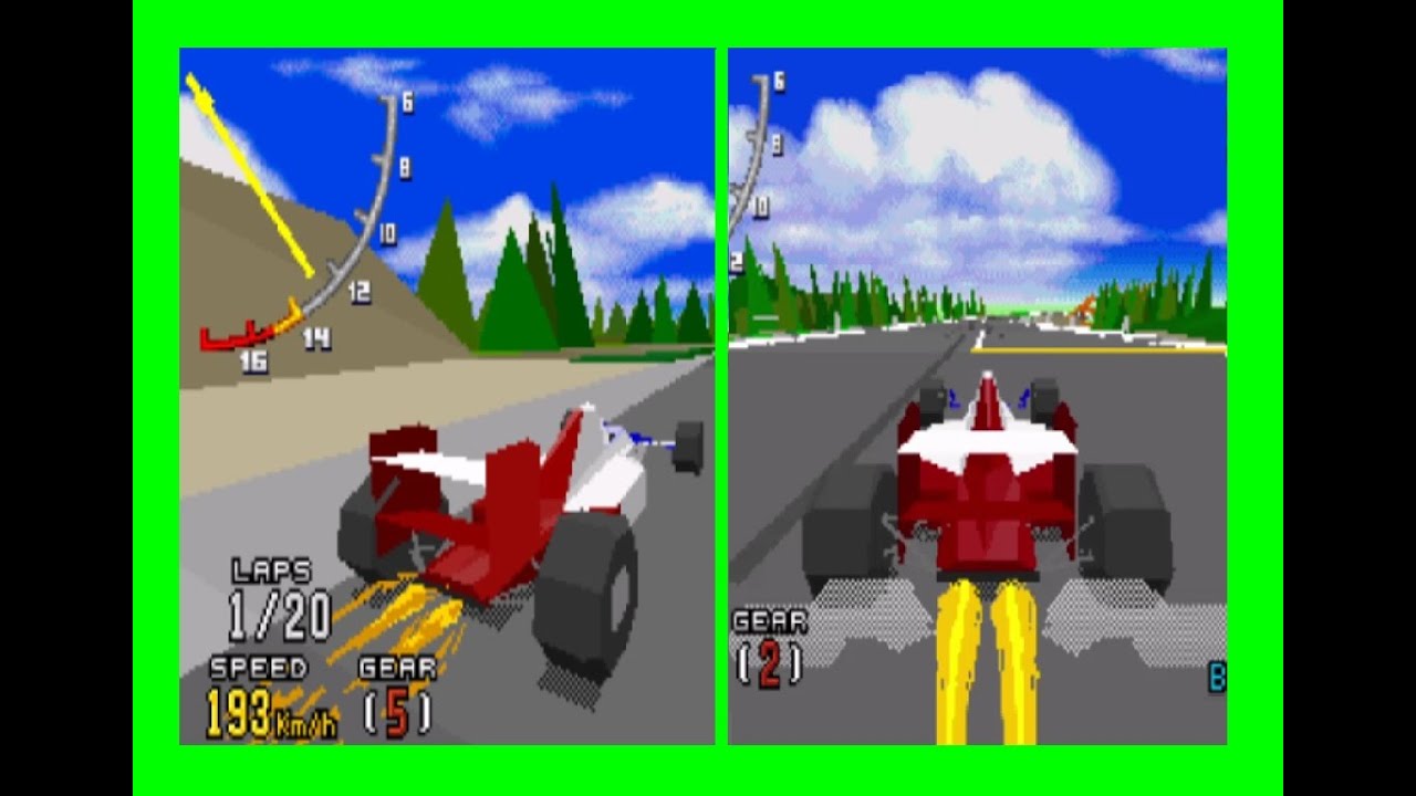 Virtua Racing 20 Laps at Big Forest Sega 32x emulation timed at ...