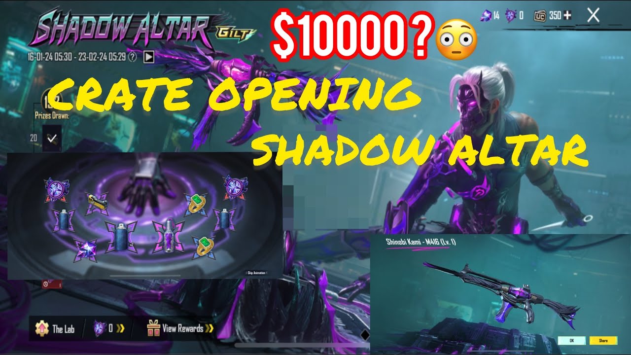 Shadow altar create opening | Shinobi kami m416 crate opening | $10000 ...