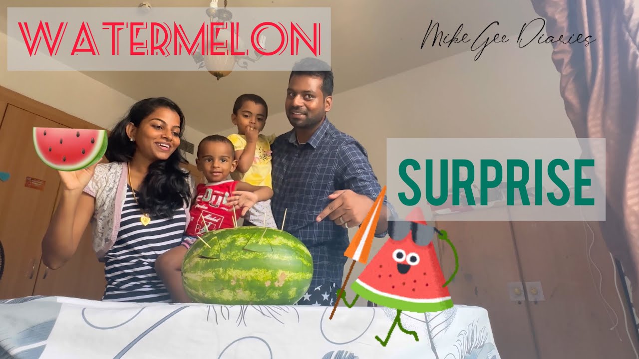 Watermelon 🍉 Surprise 🎁 whats’s inside!? #watermelon #familyfun # ...