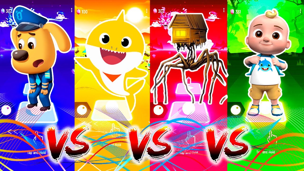Sheriff Labrador 🆚 Baby Shark 🆚 Spider House Head 🆚 Cocomelon🎶 Who Is ...