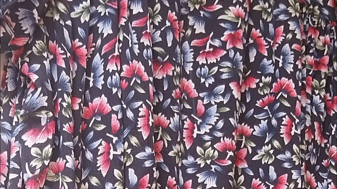 yoke nighty design। front yoke pleated nighty cutting and stitching ...
