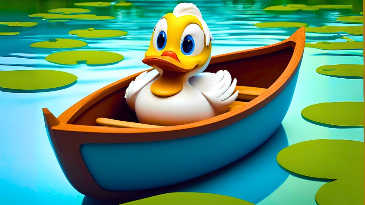 Row Row Row Your Boat Song for Kids (Happy Sing-Along) | Nursery Rhymes ...