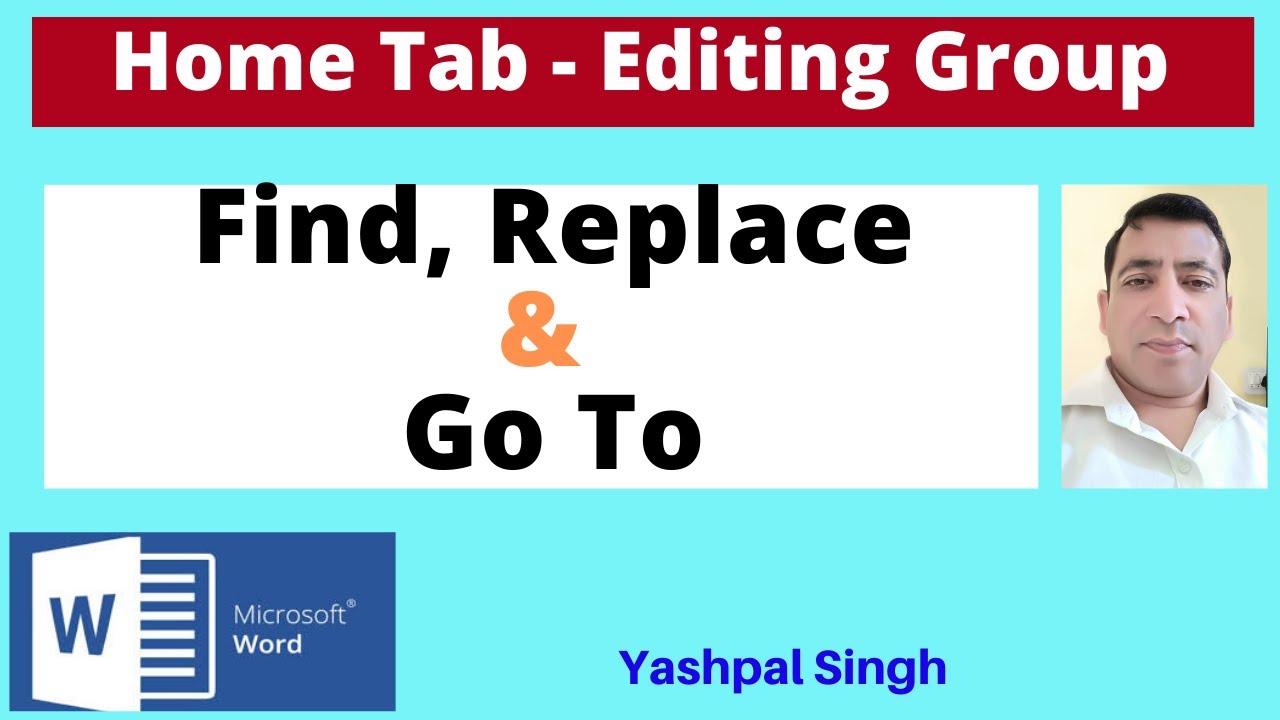 Find Replace And Go To In MS Word 2019 In Hindi YouTube Find Replace And Go To In MS Word 2019 In Hindi YouTube